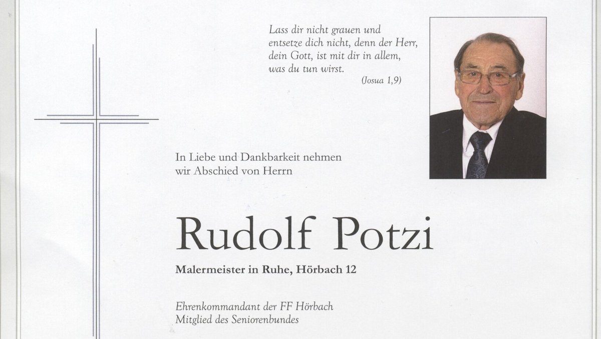 Ableben E-HBI Rudolf Potzi - Bezirk Grieskirchen